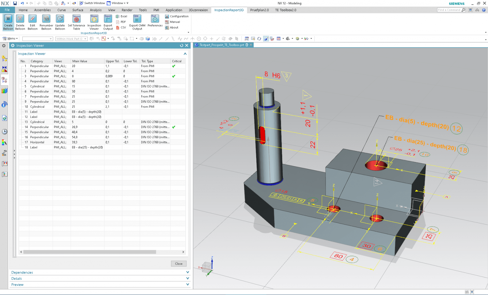 3D PMI based Inspection - Siemens NX software development