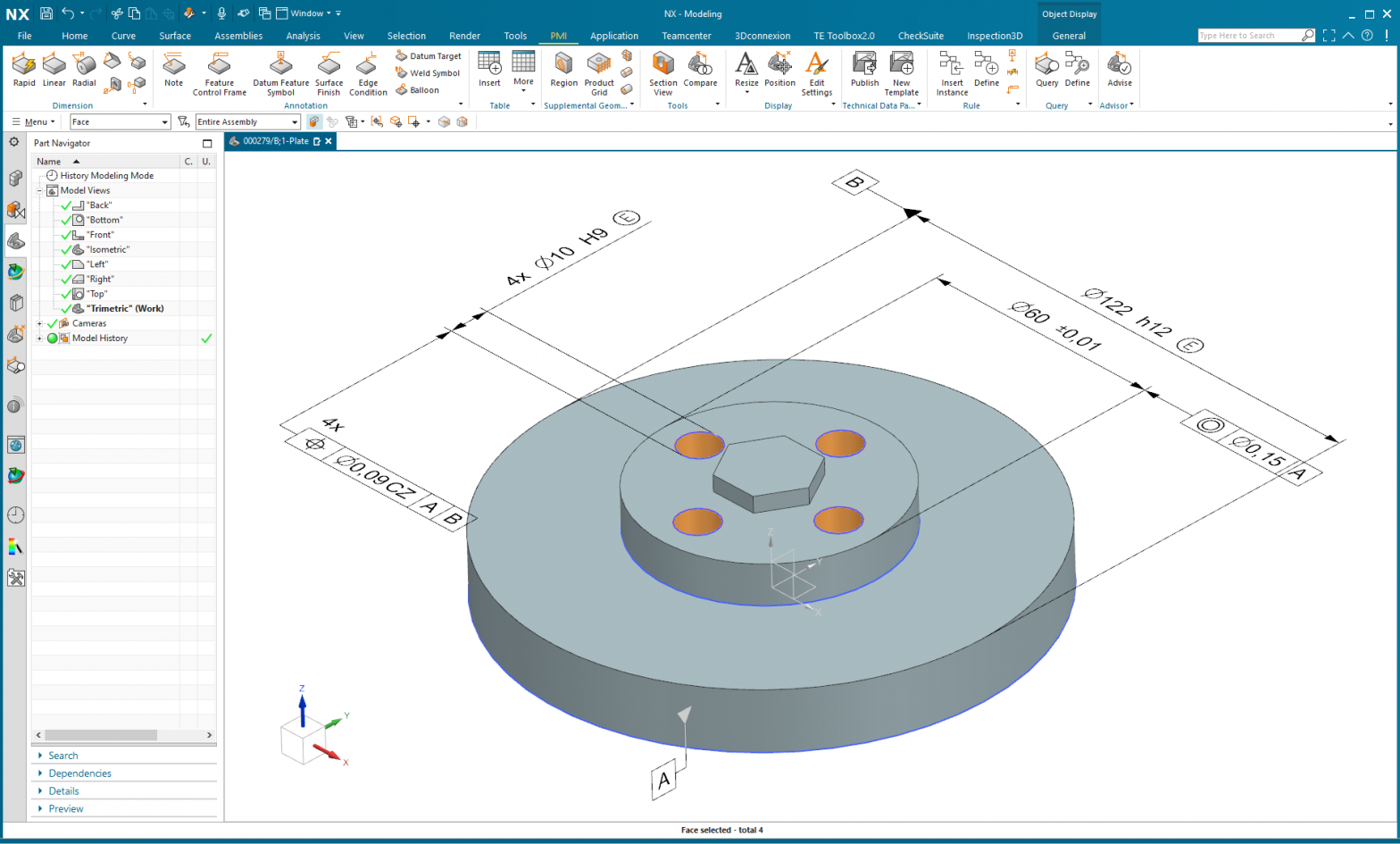 ISO GPS in Siemens NX mit Technischen Elementen